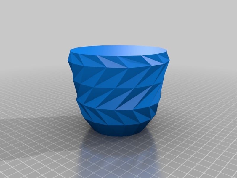 Twisted Flower Pot 3D Printer Model Download Free STL File - 3axis.co