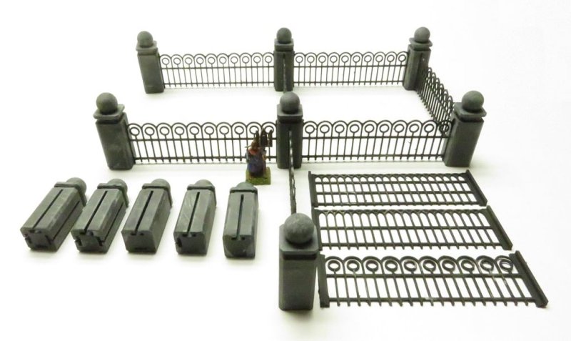Gothic Fence 28mm 3D Printer Model Download Free STL File - 3axis.co