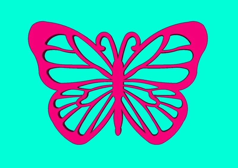 Butterfly # 38 3D Printer Model Download Free STL File - 3axis.co