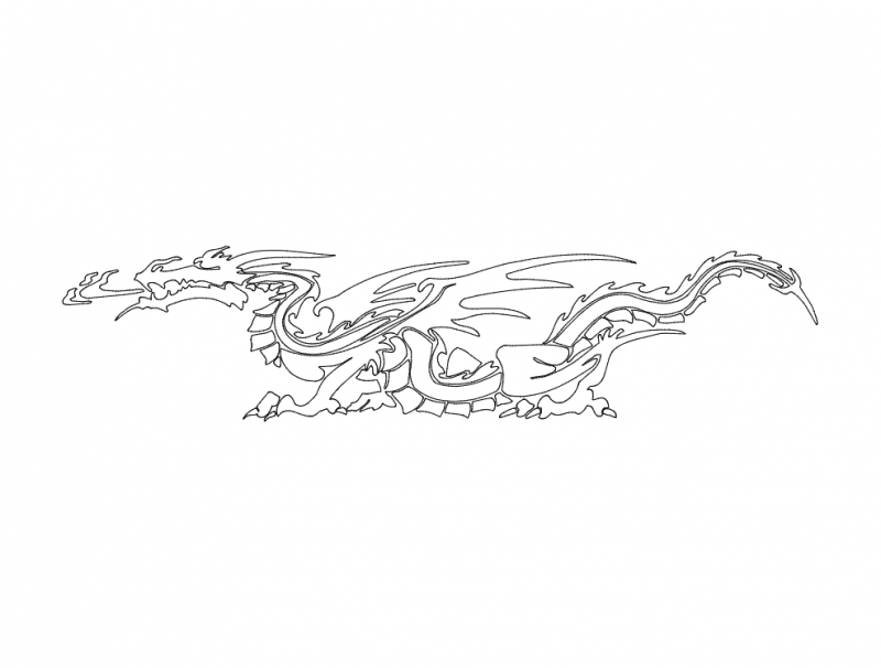Dragon (3) dxf File Free Download - 3axis.co