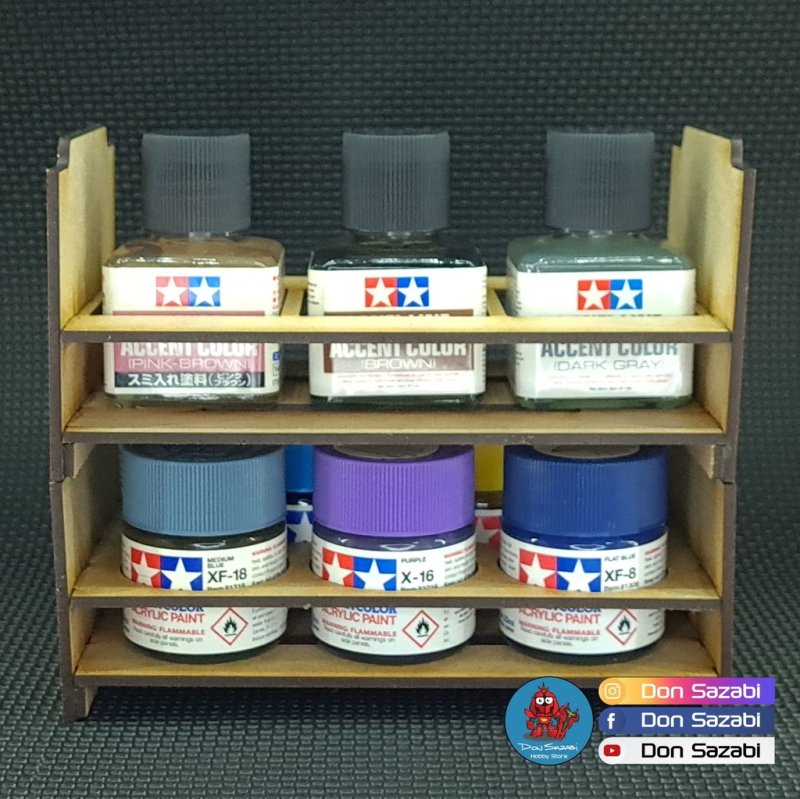 Laser Cut Stackable Racks For Tamiya Paints SVG File Free Download ...