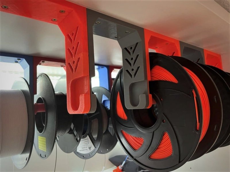 Filament Spool Holder (2models) 3D Printer Model Download Free STL File ...