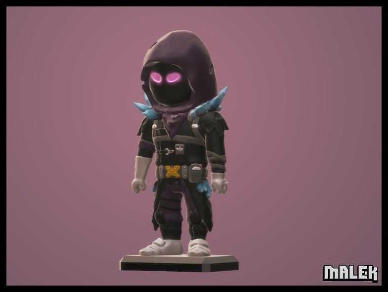 Fortnite Raven Mini Figure 3D Printer Model Download Free STL File ...