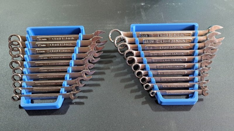 Craftsman 10pc Raised Panel Wrench Organizer – Metric And SAE 3D ...