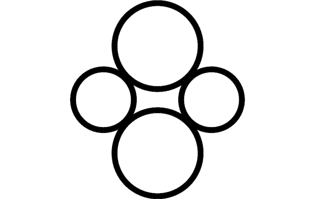 Screen Pattern Circles dxf File Free Download - 3axis.co