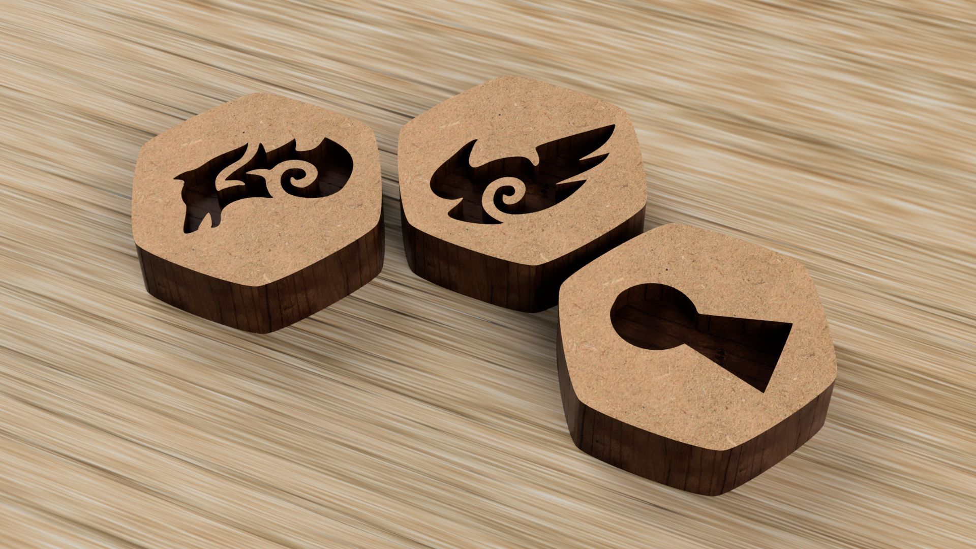 Laser Cut War Chest Control Markers SVG File Free Download - 3axis.co