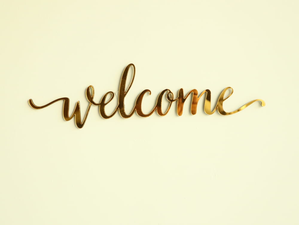 Laser Cut Welcome Script Word Sign SVG DXF CDR AI PDF Free Download ...