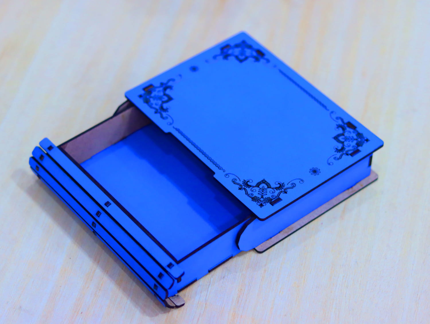 Laser Cut Decorative Book Box With Drawer SVG DXF CDR AI PDF Free ...