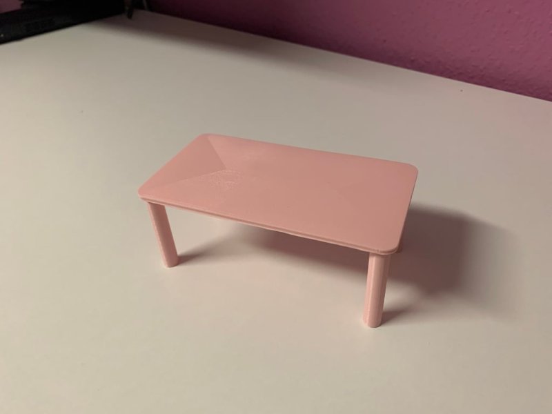 Table – Miniature Object 3D Printer Model Download Free STL File - 3axis.co