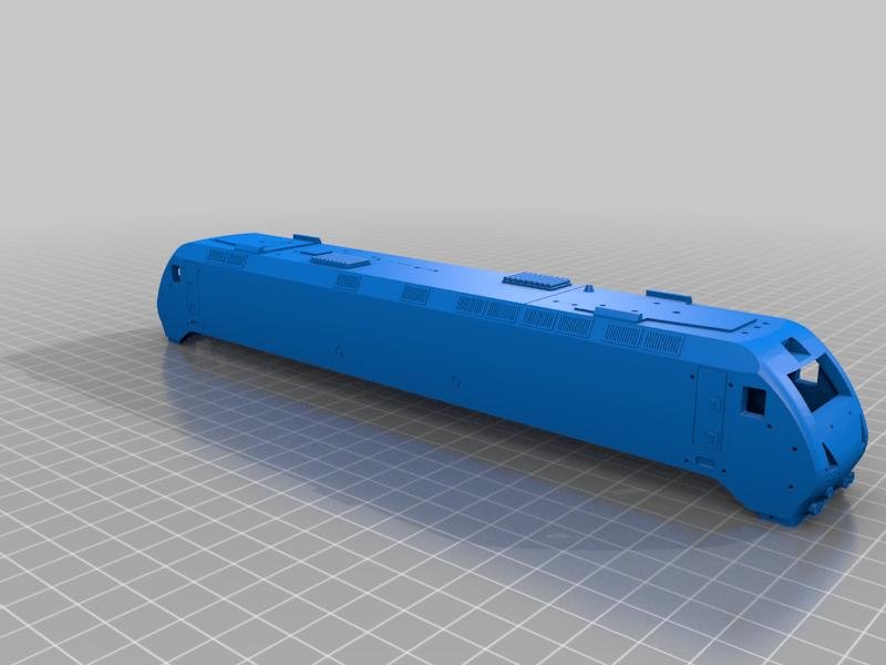Modified HXD1D Locomotive Body_HO Scale 3D Printer Model Download Free ...