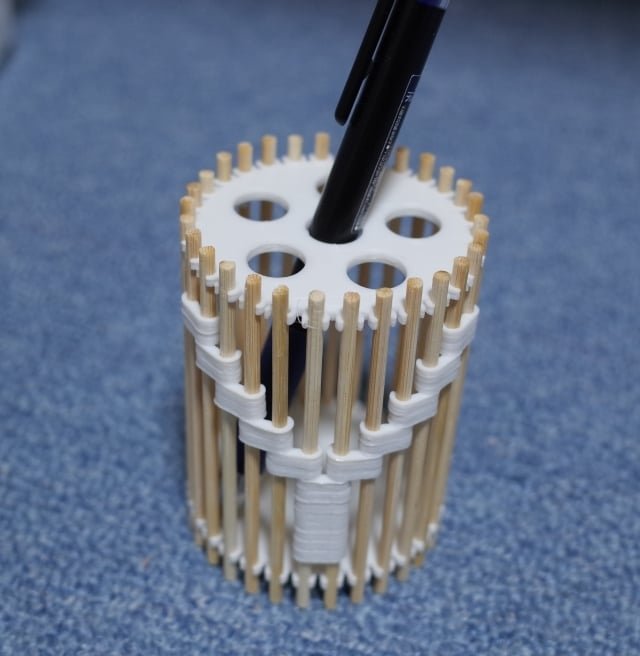 Penholder Made Of Bamboo String 3D Printer Model Download Free STL File ...
