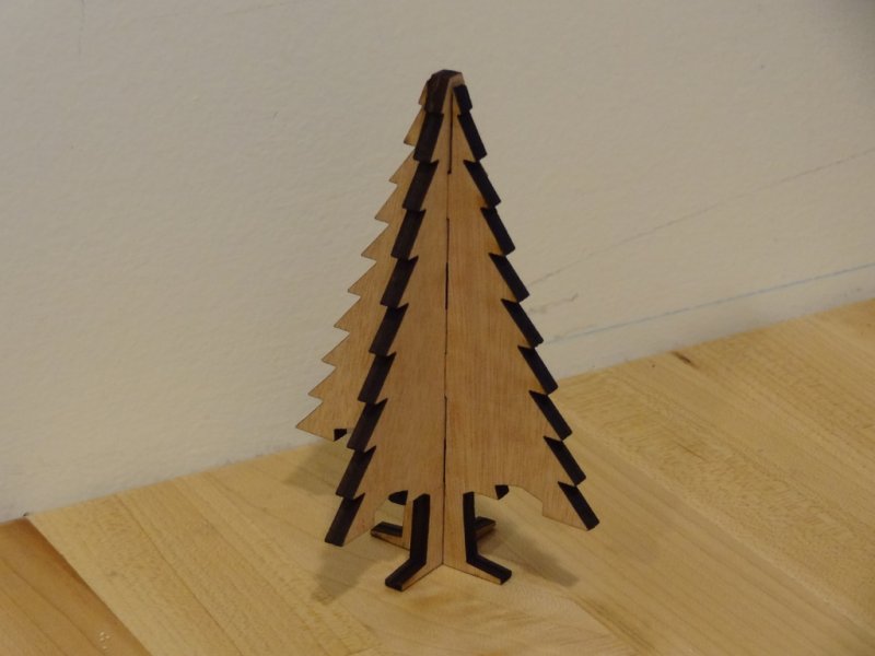 Laser Cut Christmas Tree Ornament DXF File Free Download - 3axis.co