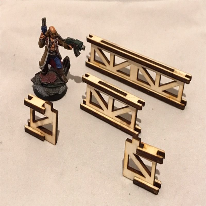 Laser Cut Guard Rails 3mm SVG File Free Download - 3axis.co