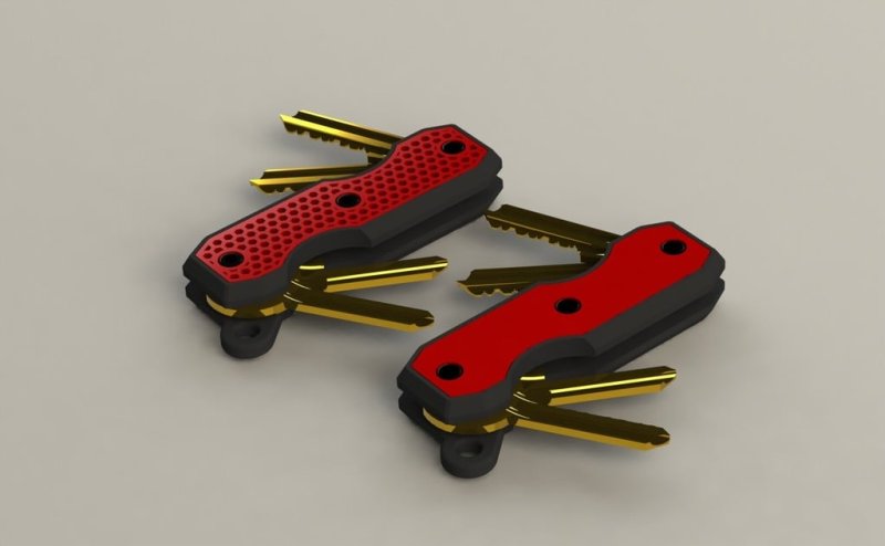 Customizable Key Holder 3D Printer Model Download Free STL File - 3axis.co