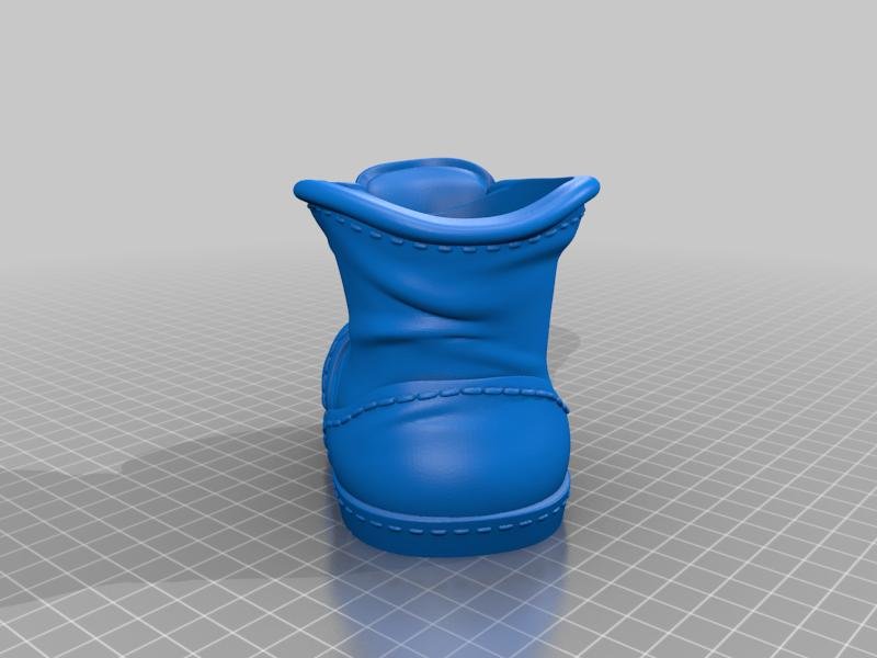 Boot Planter With Drain Holes 3D Printer Model Download Free STL File ...