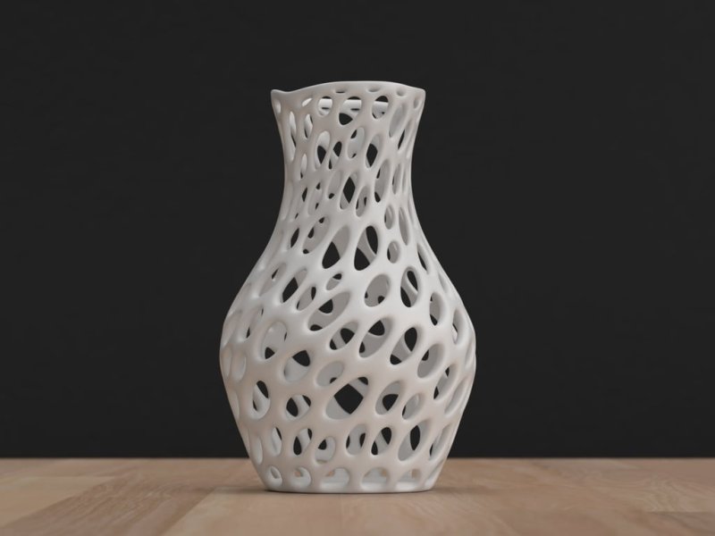 Decorative Organic Vase 3D Printer Model Download Free STL File - 3axis.co