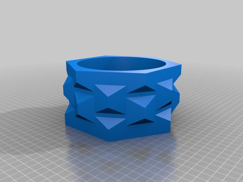Hexagonal Flower Vase 3D Printer Model Download Free STL File - 3axis.co