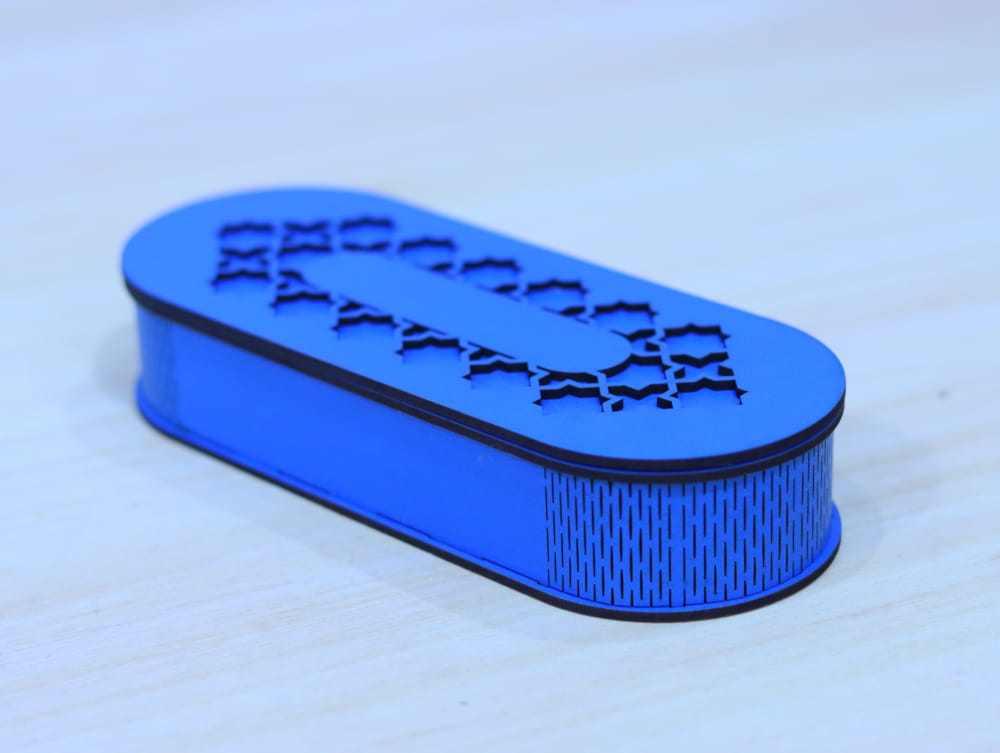 Laser Cut Round Corner Wood Packaging Box SVG DXF CDR AI PDF Free ...