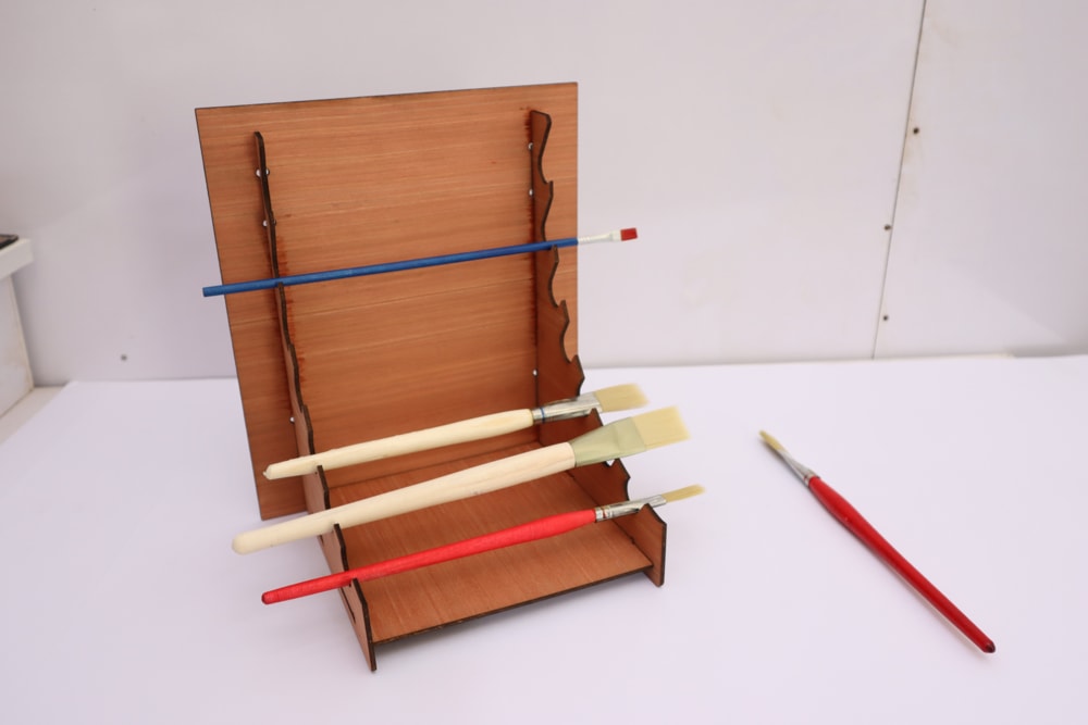 Laser Cut Paint Brush Holder Organizer 3mm DXF File Free Download ...