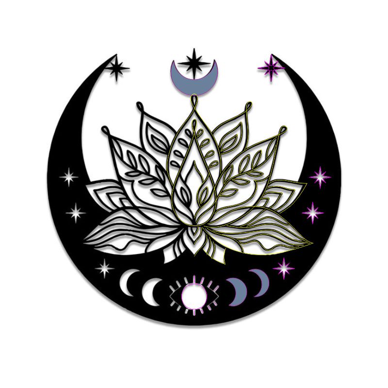 Laser Cut Lotus Panel Free Vector cdr Download - 3axis.co