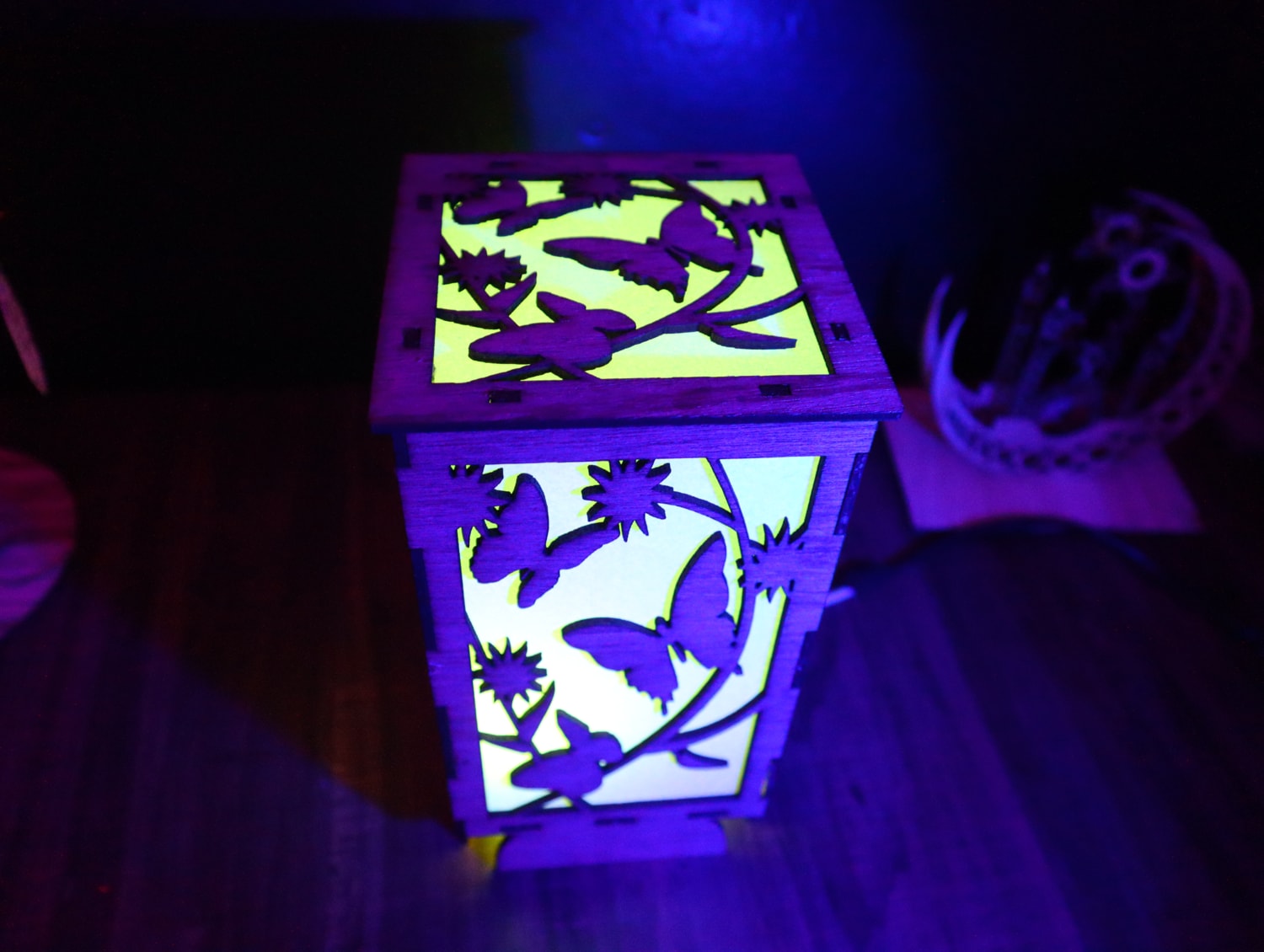 Laser Cut Wooden Shadow Box Night Lamp 3mm SVG DXF CDR AI PDF Free ...