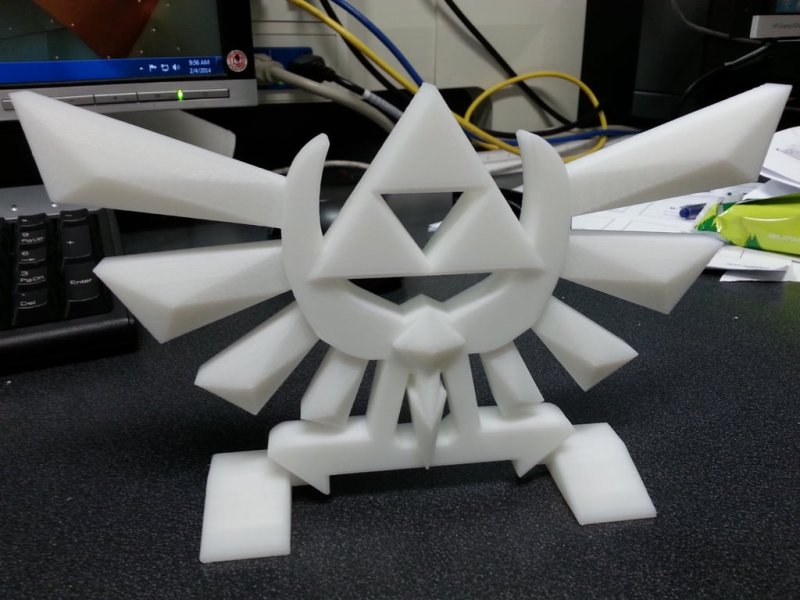 Legend Of Zelda Stading Hyrule’s Crest 3D Printer Model Download Free ...