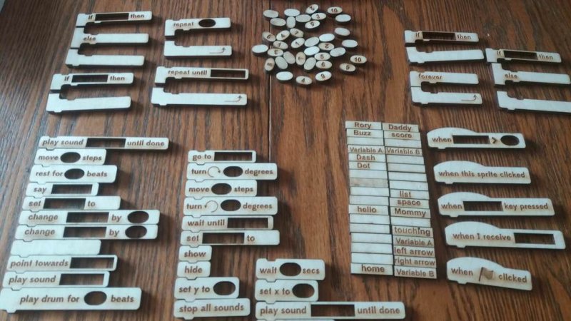 Laser Cut Scratch Blocks SVG File Free Download - 3axis.co