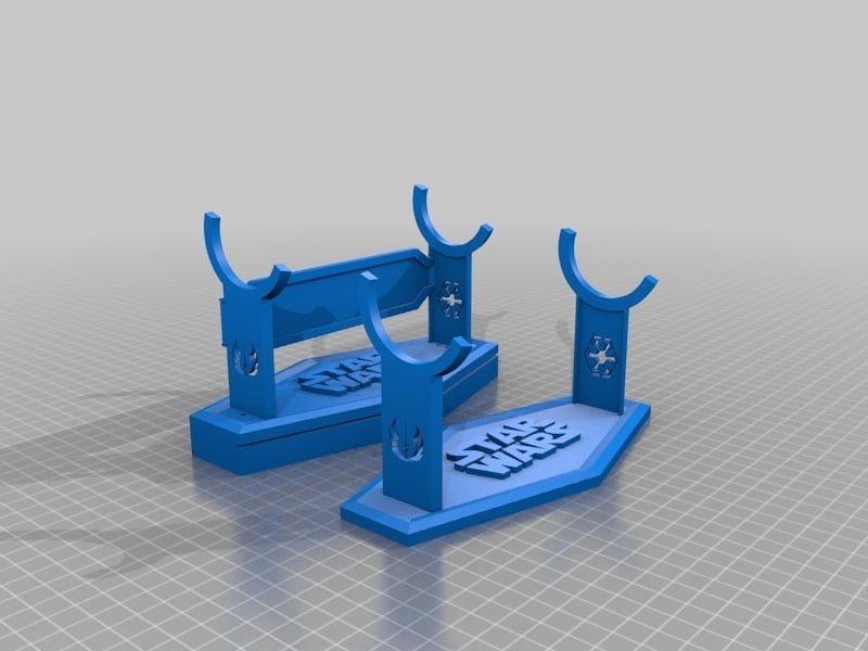 Star Wars Full Size Lightsaber Stand Customizable 3D Printer Model ...