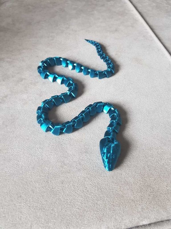 Articulated Snake V8 (bigger Head) 3D Printer Model Download Free STL ...