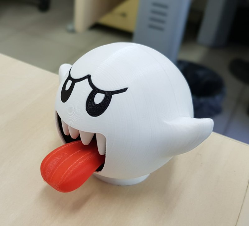 Boo From Mario Games – Multi Color 3D Printer Model Download Free STL ...