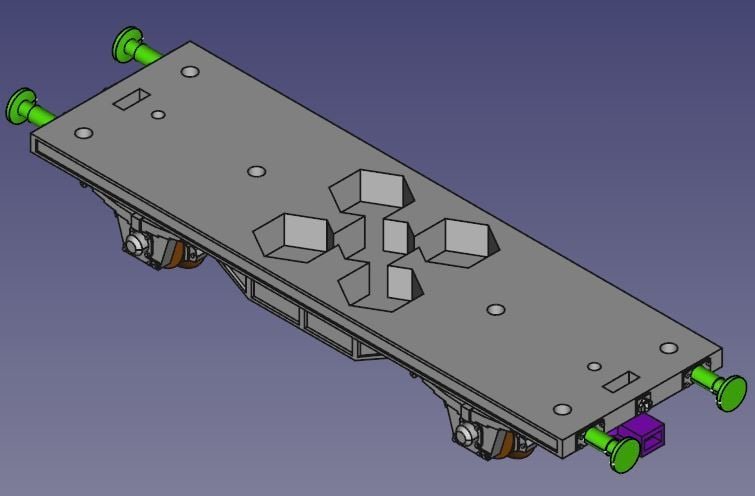 H0 Scale Wagon Chassis Compatible With Hobby Series 3D Printer Model Download Free STL File ...