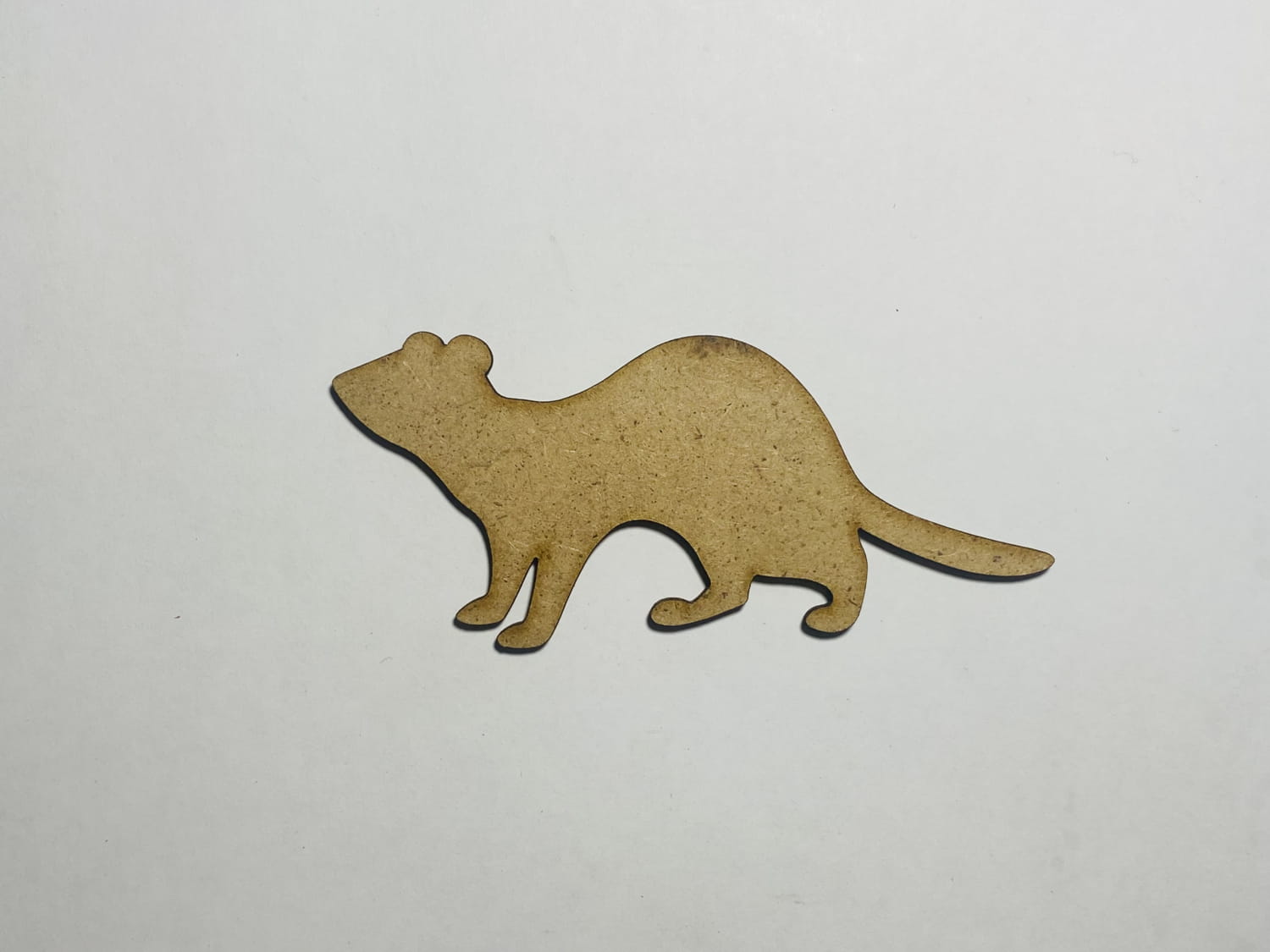 Laser Cut Unfinished Ferret Shape Wood Cutout SVG DXF CDR AI PDF Free ...