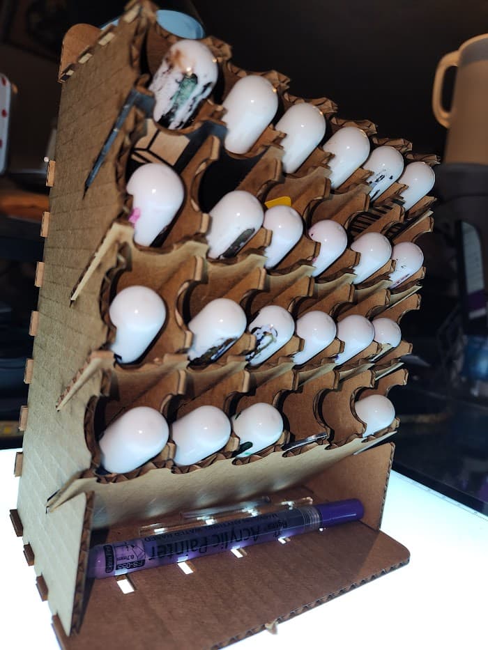 Laser Cut Alcohol Ink Storage Rack SVG File Free Download - 3axis.co