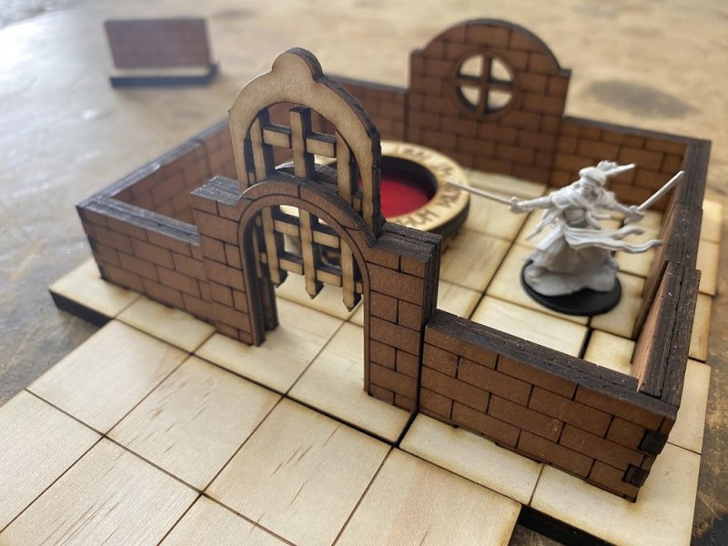 Laser Cut DnD Dungeon Parts Free Vector Download - 3axis.co