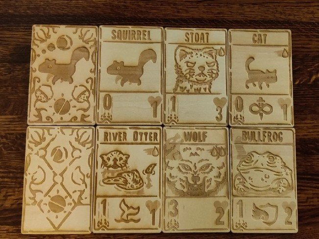 Laser Cut Inscryption Cards Free Vector Download - 3axis.co