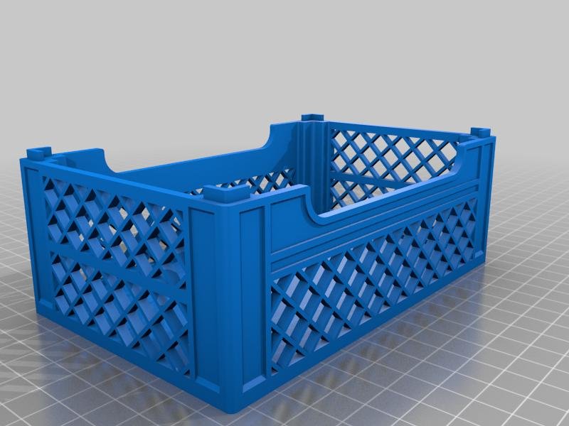 [Remix]Stackable Crate Without Handles 3D Printer Model Download Free ...