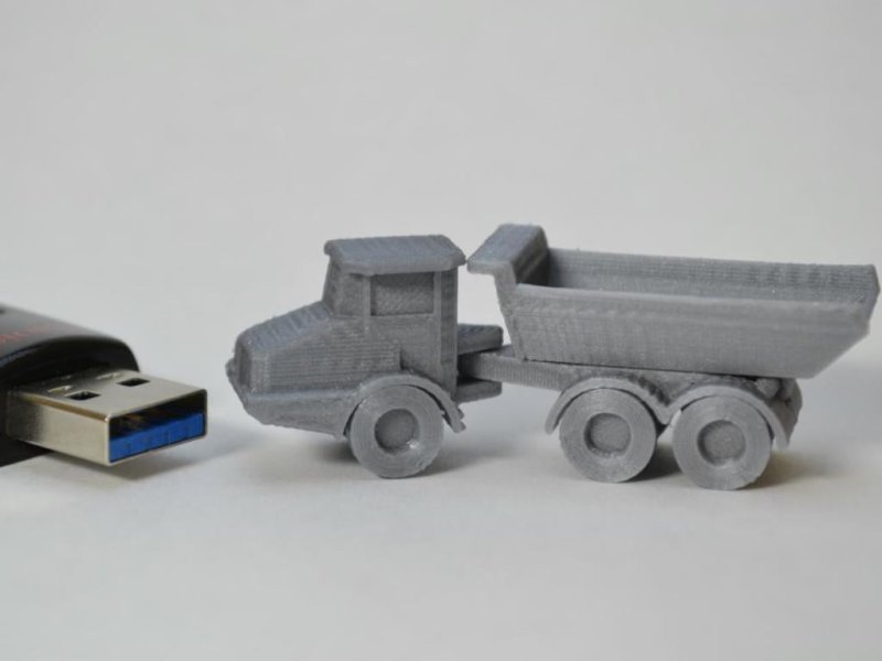 Articulated Dump Truck 3D Printer Model Download Free STL File - 3axis.co