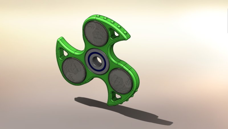 Nickle Spinner Fidget 3D Printer Model Download Free STL File - 3axis.co