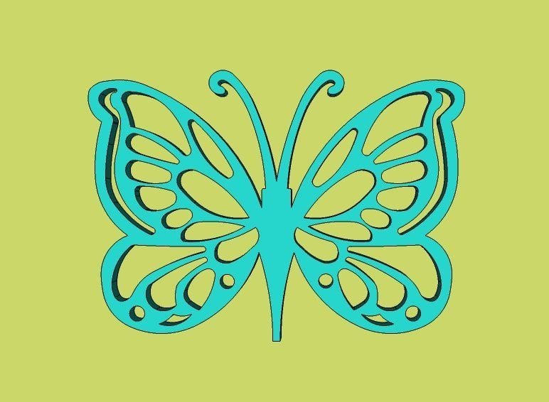 Butterfly # 30 3D Printer Model Download Free STL File - 3axis.co