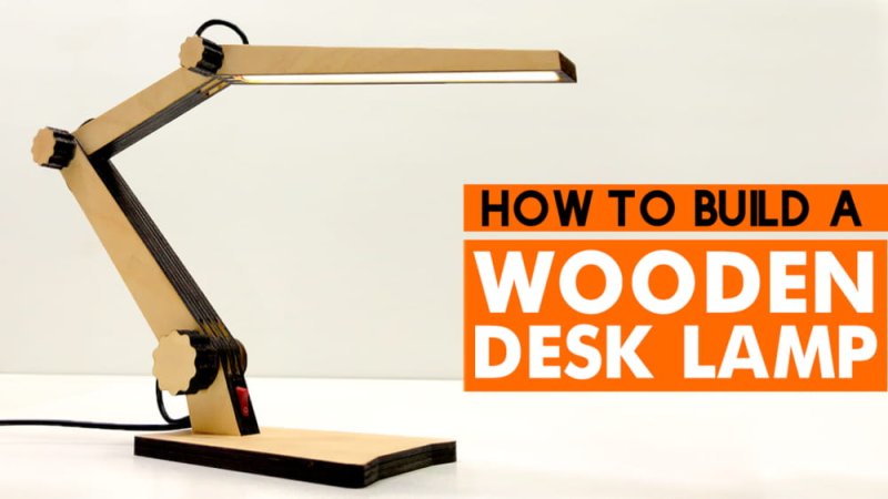 Laser Cut 7 Watt Wooden Desk Lamp Free Vector Download - 3axis.co