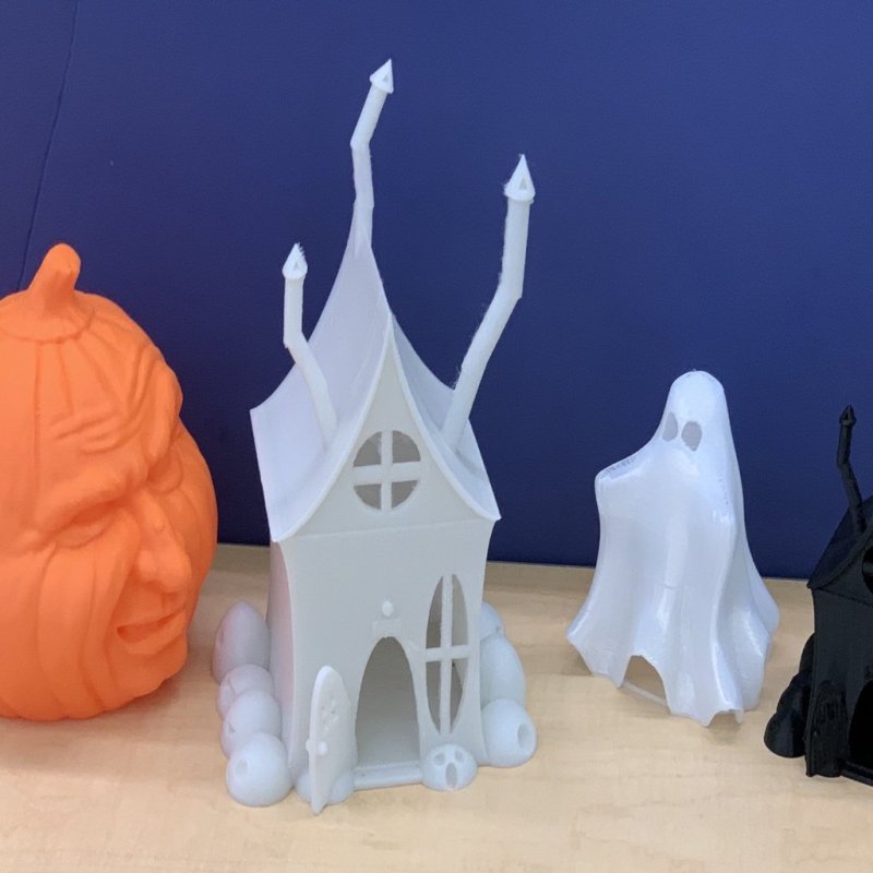 Haunted House 3D Printer Model Download Free STL File - 3axis.co