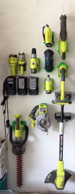 Ryobi 18V Tool Holders 3D Printer Model Download Free STL File - 3axis.co