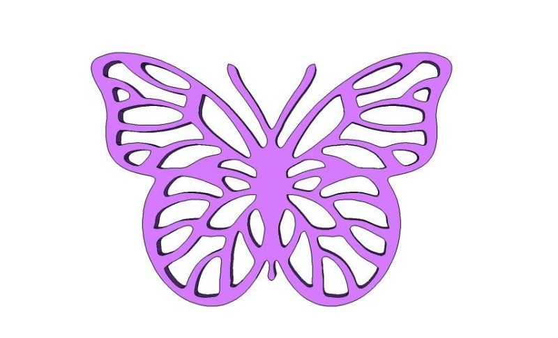 Butterfly # 60 3D Printer Model Download Free STL File - 3axis.co