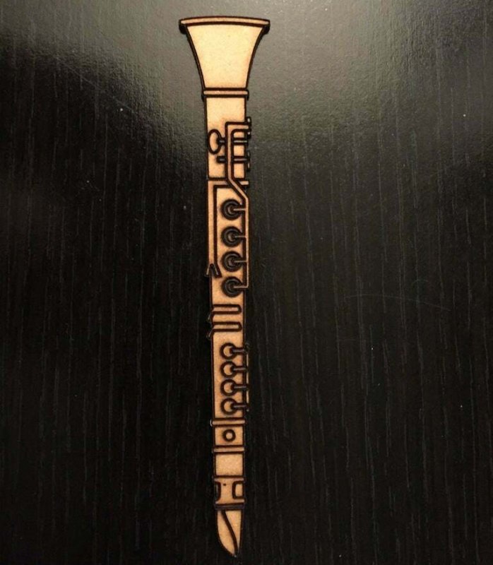 Laser Cut Clarinet Free Vector Download - 3axis.co
