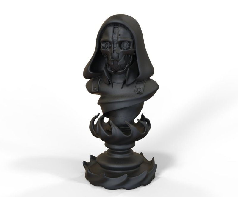 Dishonored Bust 3d Printer Model Download Free Stl File