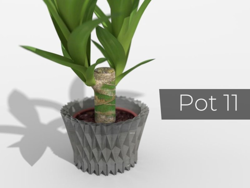 Pot_11 3D Printer Model Download Free STL File - 3axis.co