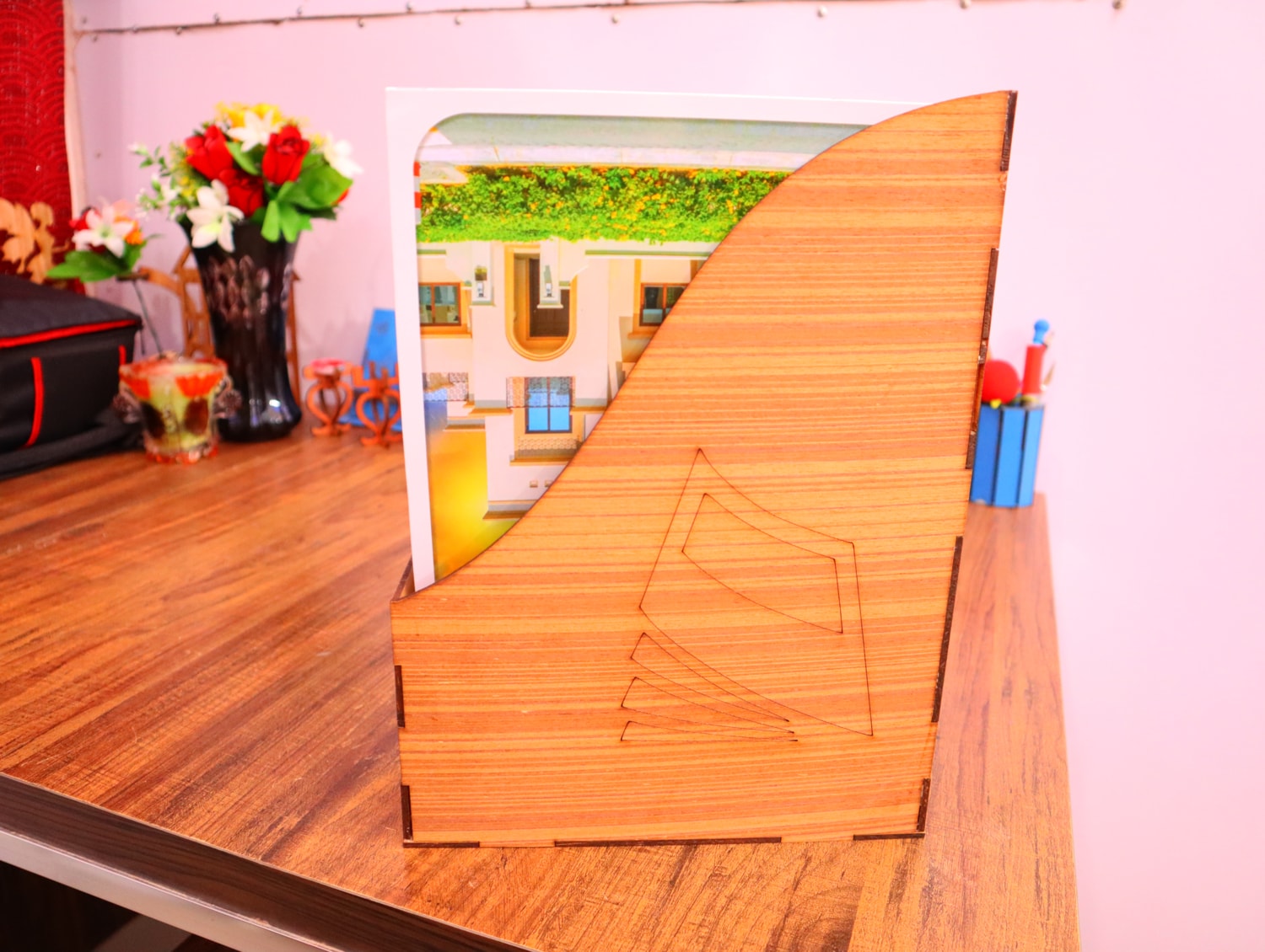 Laser Cut Magazine Rack 3mm SVG DXF CDR AI PDF Free Download - 3axis.co