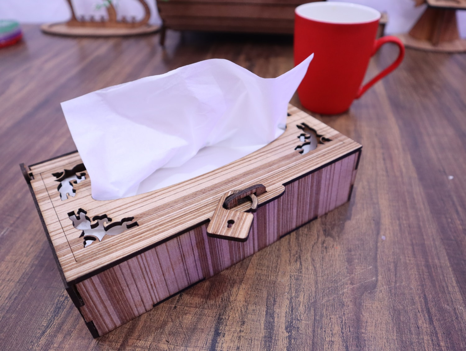 Laser Cut Wooden Tissue Box 3mm SVG DXF CDR AI PDF Free Download - 3axis.co
