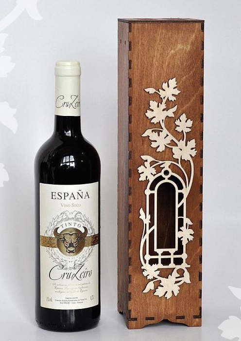 Wine Box Wine Case Laser Cut Template DXF File Free Download 3axis co