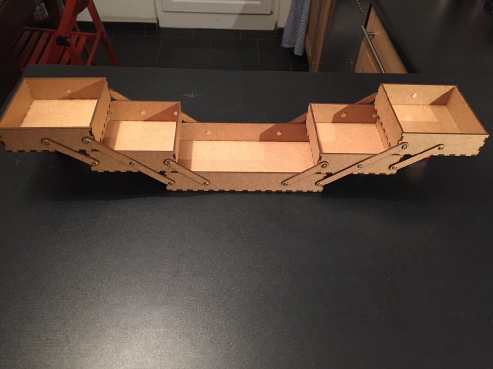 Laser Cut Expanding Box SVG File Free Download - 3axis.co